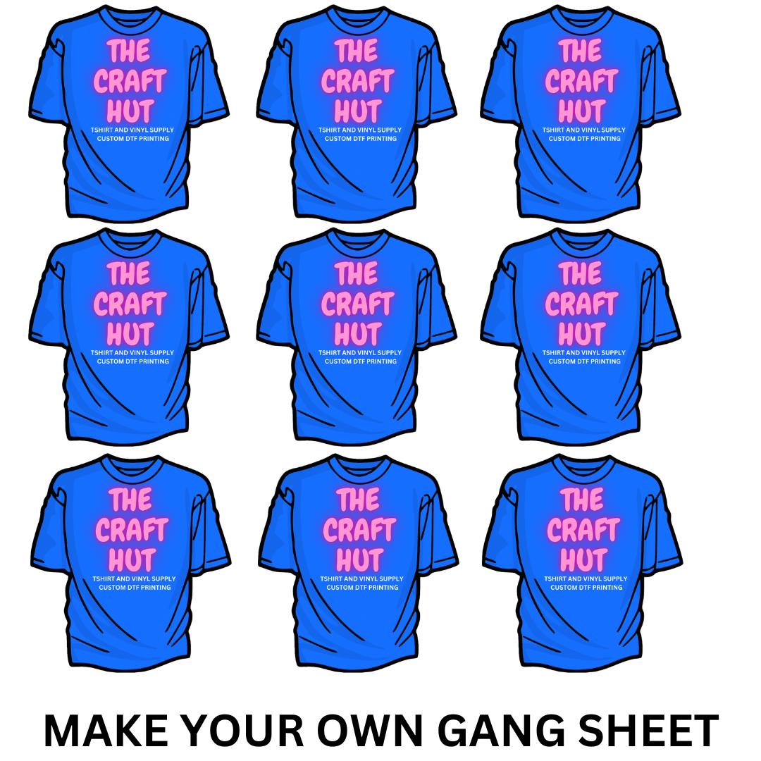 Custom DTF Gang Sheet – The Craft Hut SCS