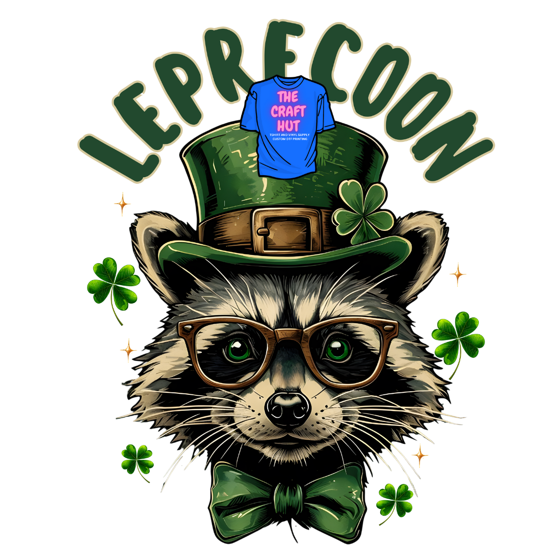 St Patrick DTF Transfer- Leprecoon – The Craft Hut SCS