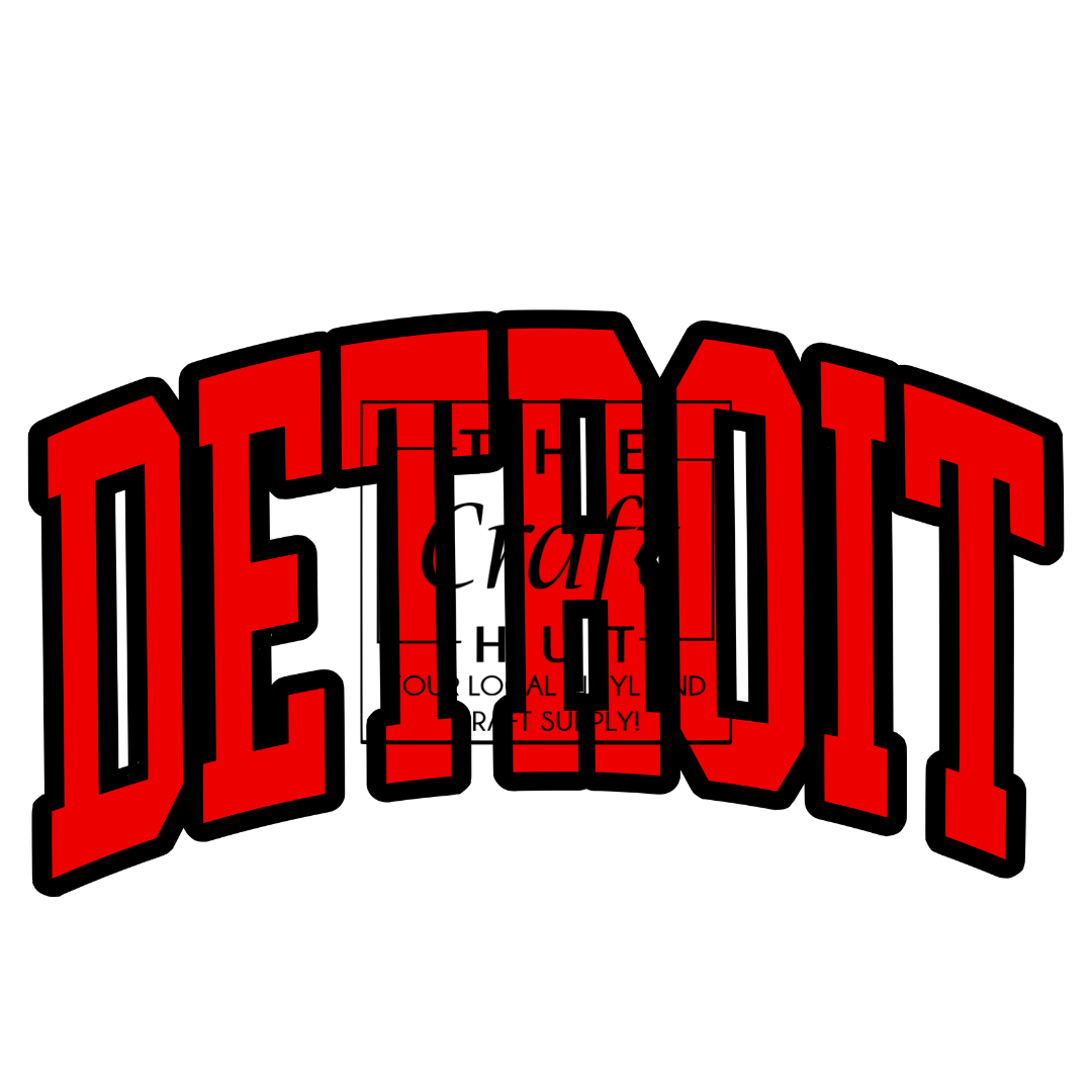 Red Wings DTF - Red and Black Detroit Logo – The Craft Hut SCS