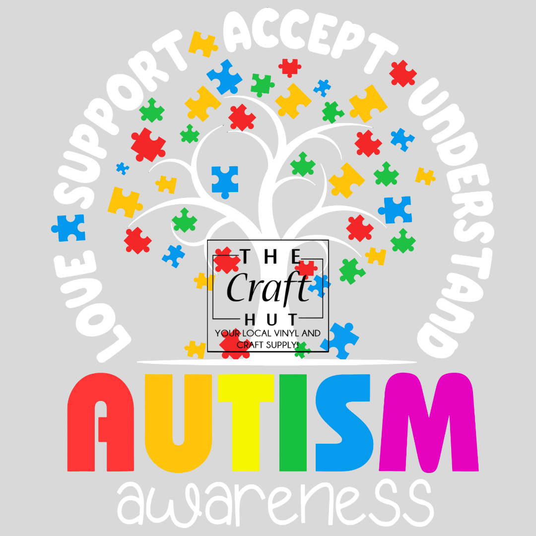 Autism Awareness - Puzzle Piece Tree – The Craft Hut SCS