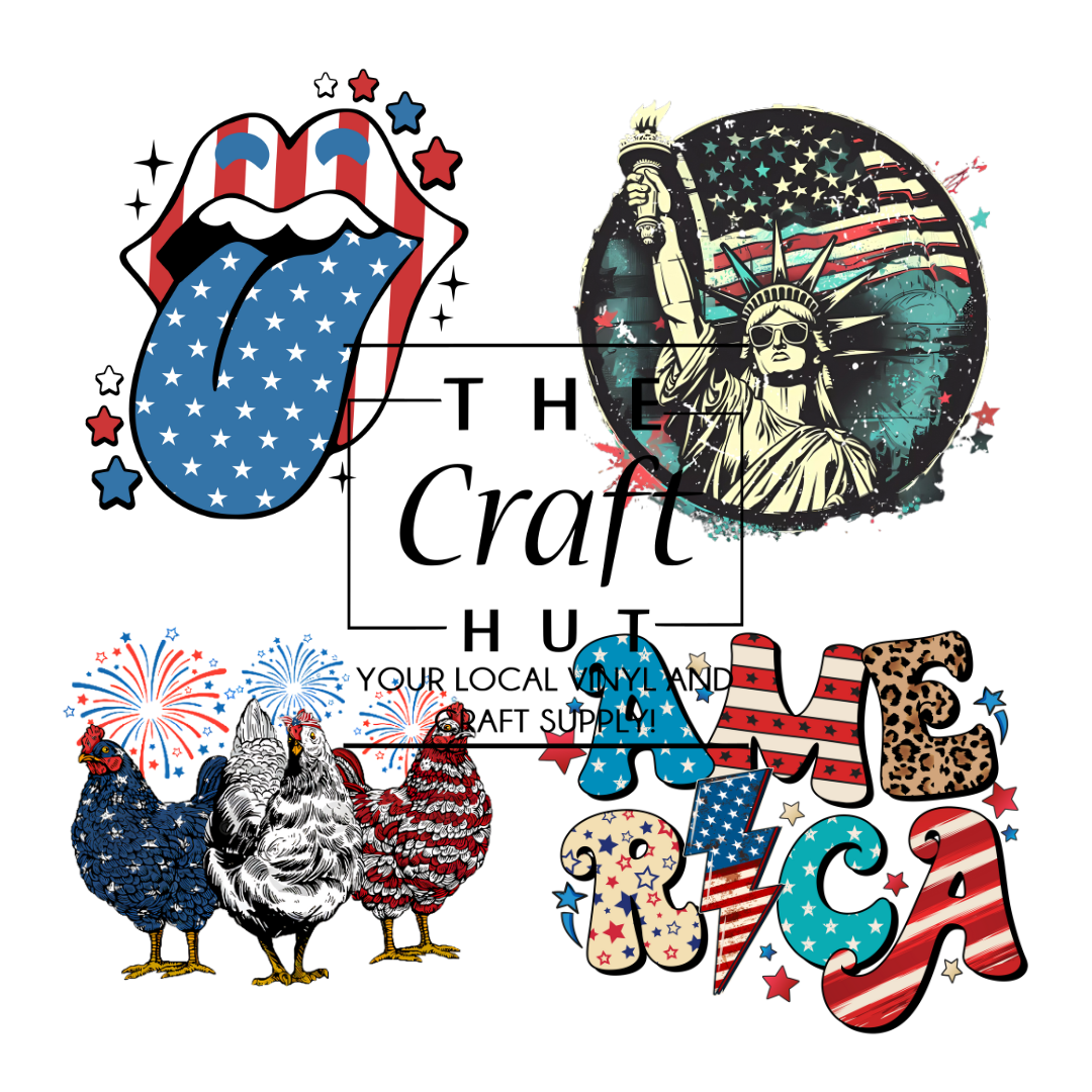 Patriotic DTF - Pocket/Hat/Coozie/Small Logos – The Craft Hut SCS