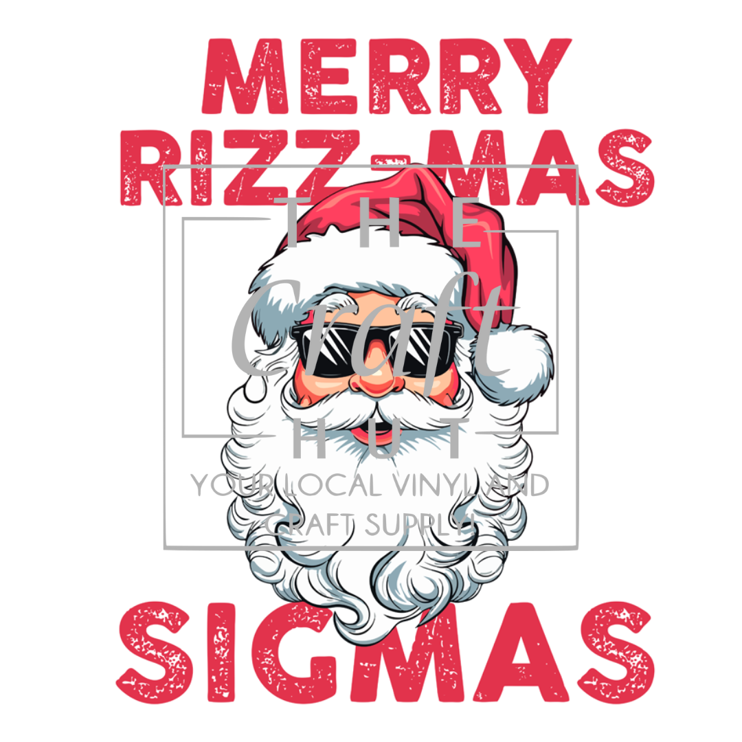 Christmas DTF Transfer - Merry Rizz-Mas Sigma – The Craft Hut SCS