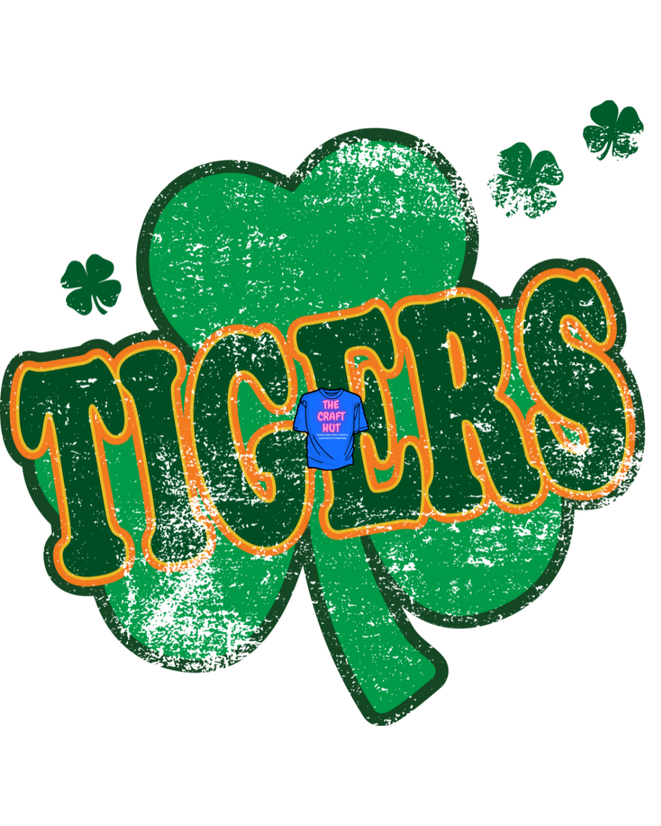 St Patrick DTF Transfer - Tigers DTF Transfer - Tigers Clover – The ...