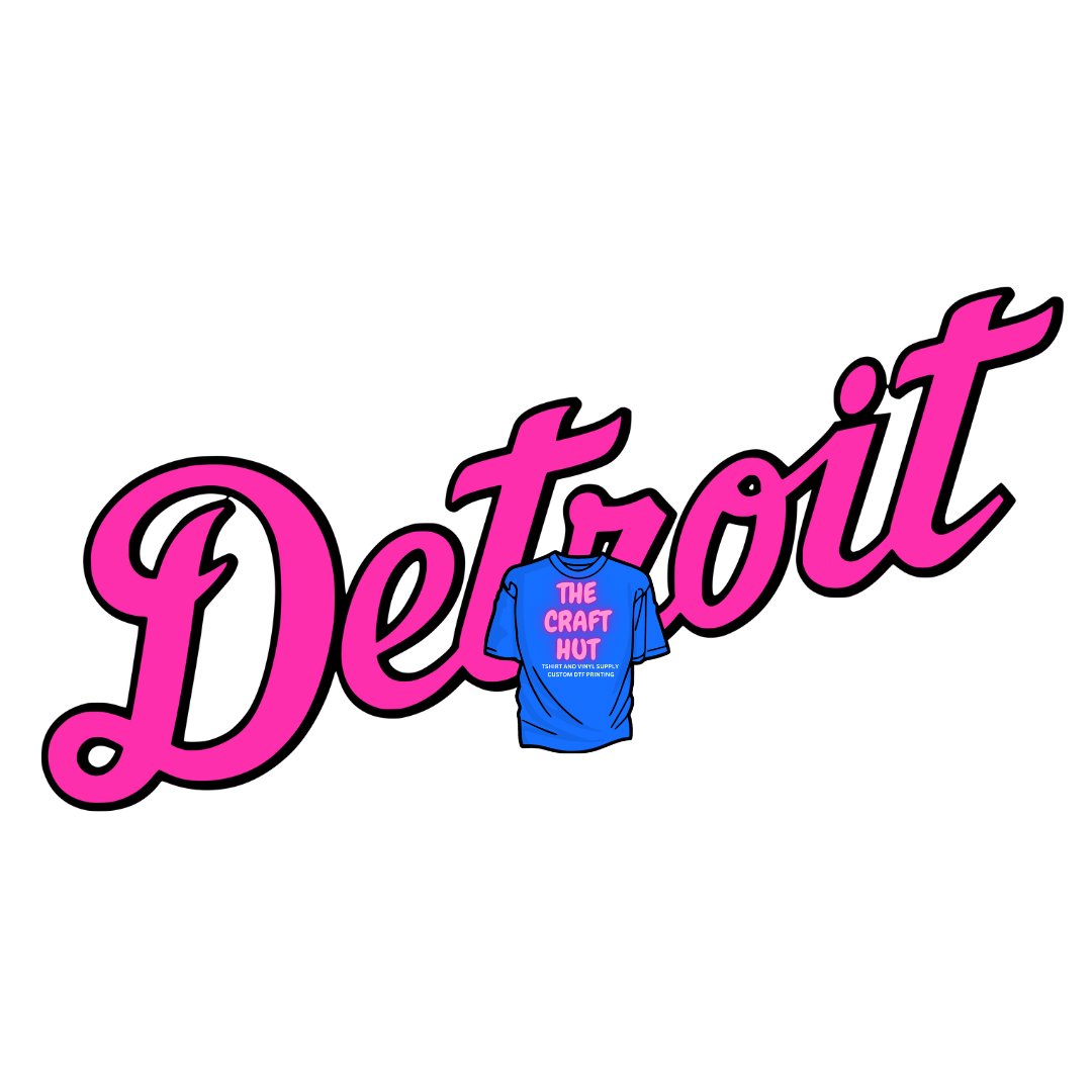 Tigers DTF Transfer - Detroit Pink – The Craft Hut SCS