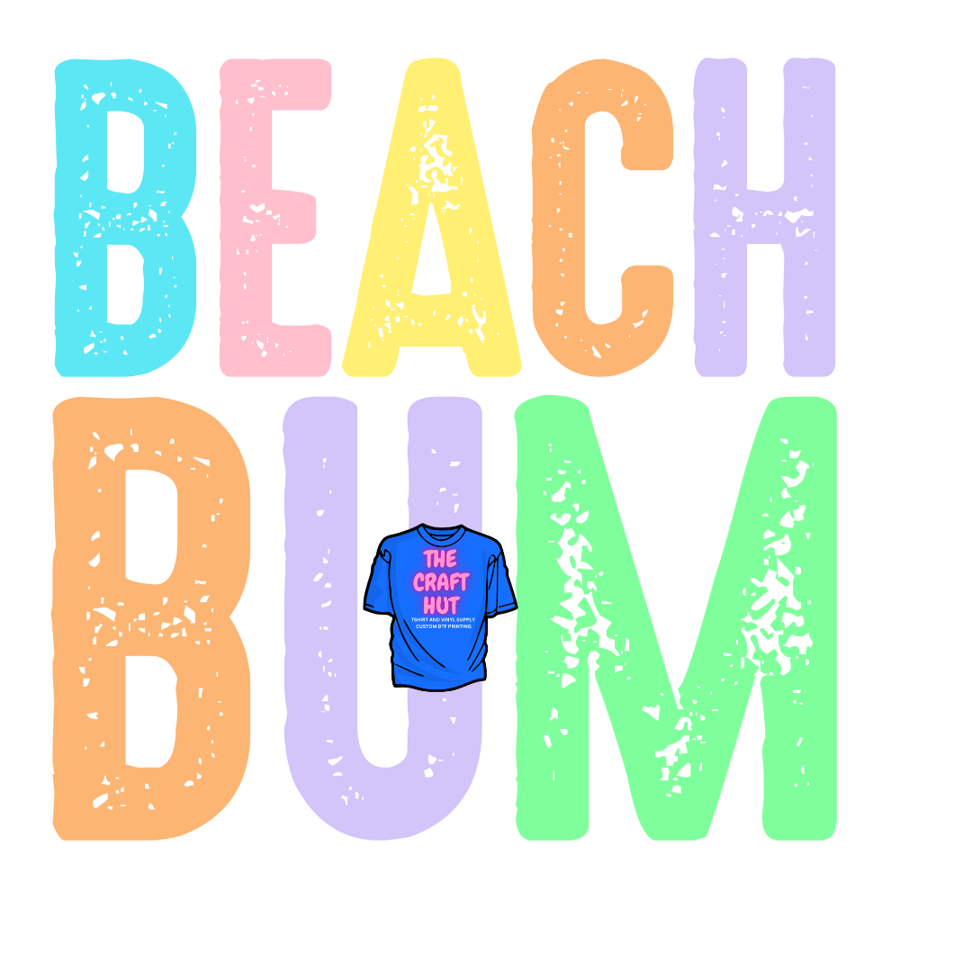 Summer DTF Transfer - Beach Bum – The Craft Hut SCS