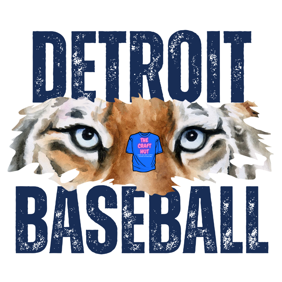 Tigers DTF Transfer - Detroit Tiger Eyes – The Craft Hut SCS