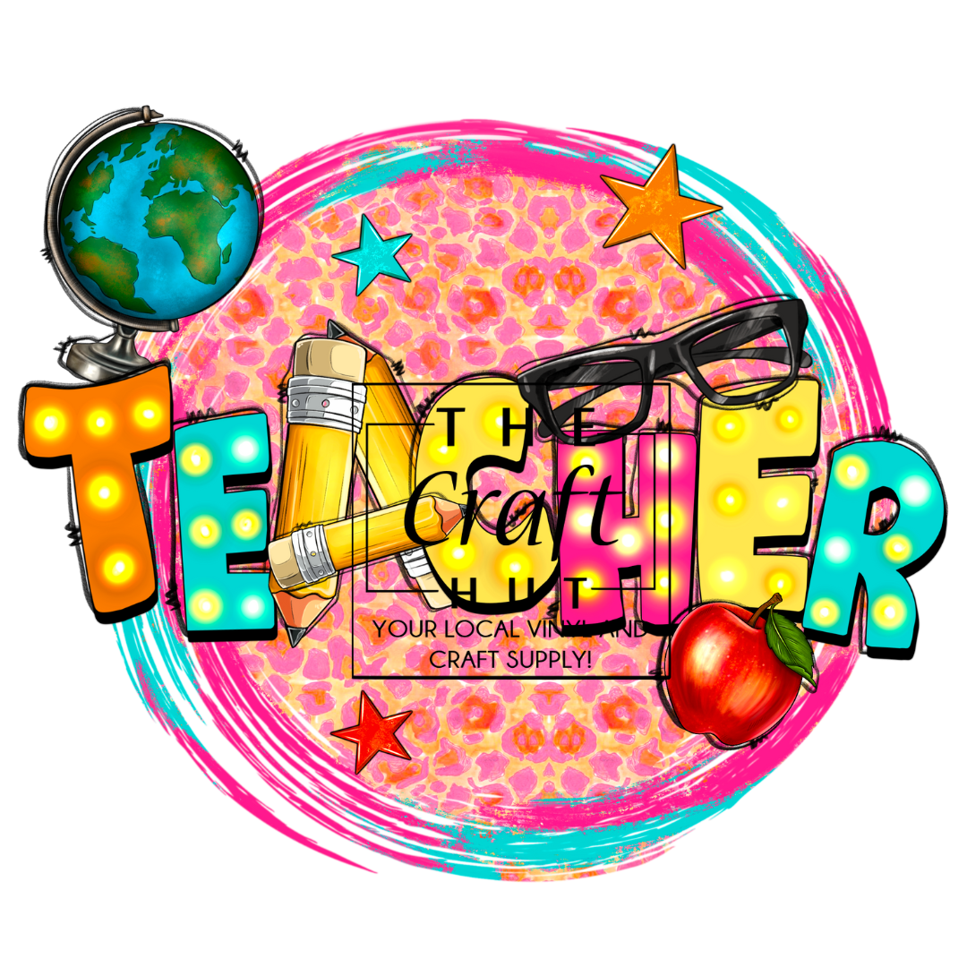 Teacher DTF Transfer - Teacher Globe – The Craft Hut SCS