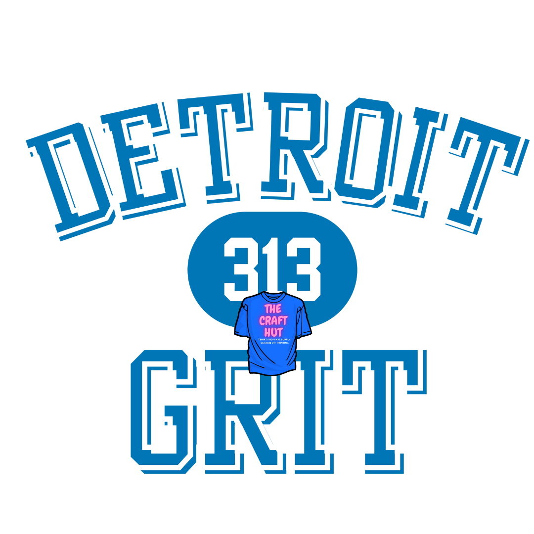 Lions DTF Transfer - Detroit 313 Grit – The Craft Hut SCS