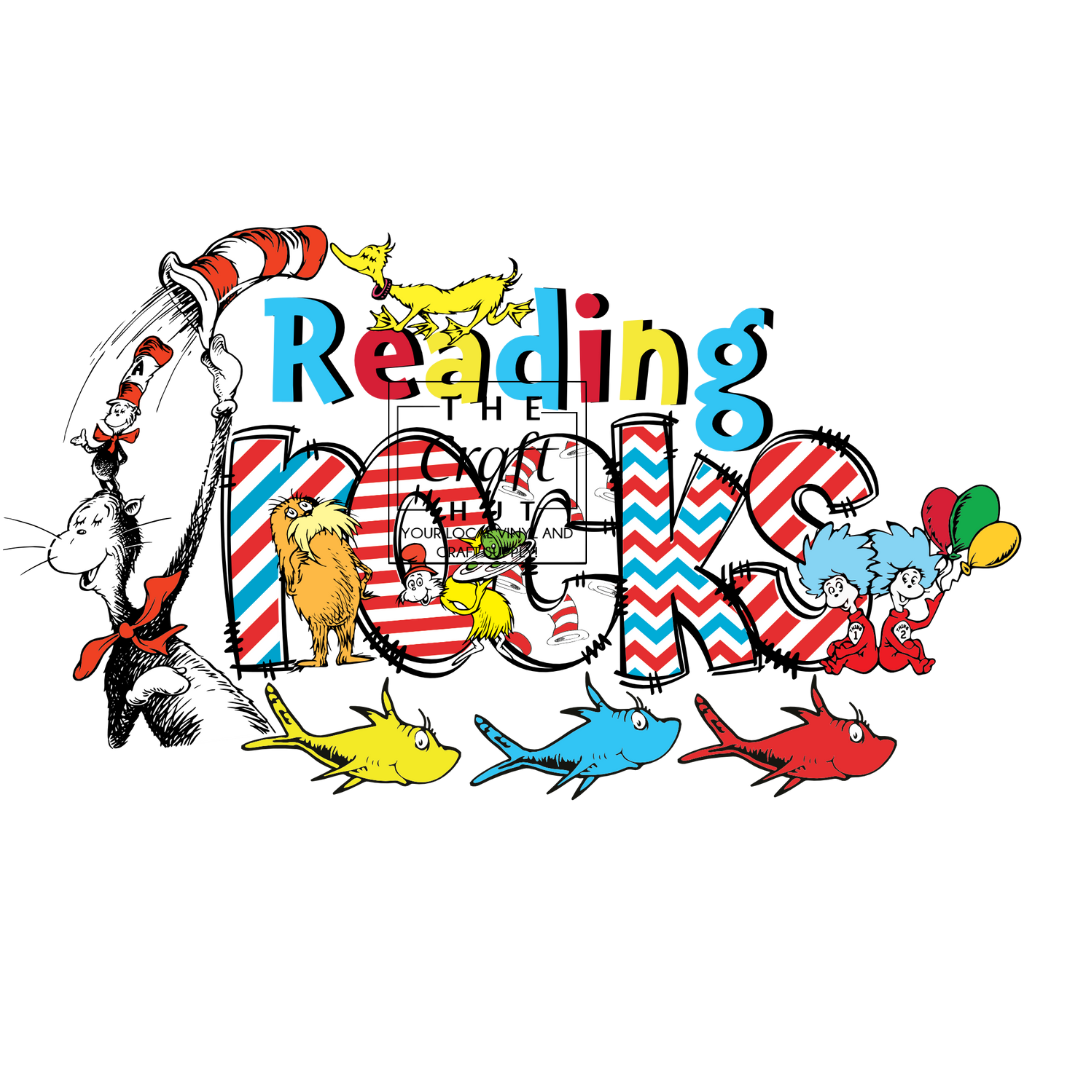 Reading Month DTF- Reading Rocks – The Craft Hut SCS